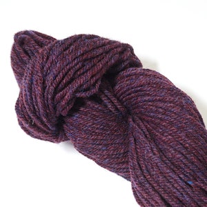 3 Ply Mulberry Maroon Heather Rug Wool Yarn, Rug Punch Needle Yarn ...