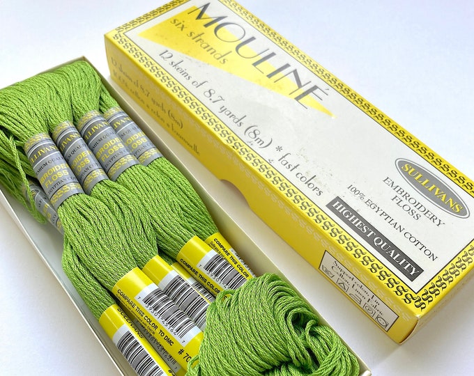 Sullivans 12 Pack Embroidery Floss Color 45164 Bright Chartreuse ...
