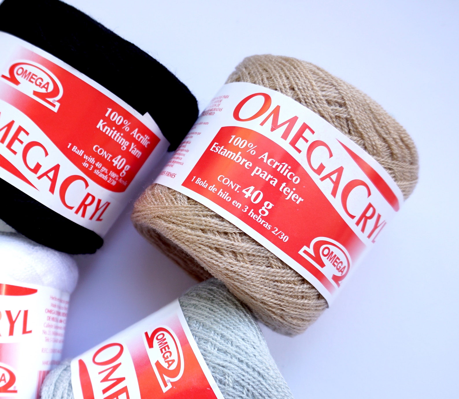 Neutral Yarn Pack Punch Needle Yarn Pack Omega Cryl Acrylic | Etsy