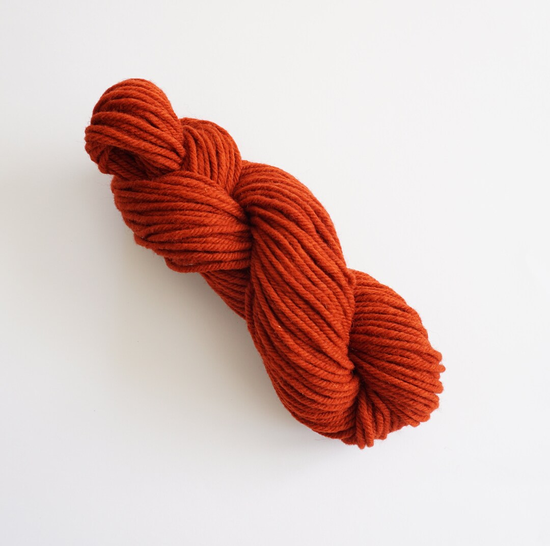 4 Ply Rug Wool Yarn Red Orange Rust, Rug Punch Needle Yarn, Rug Yarn ...