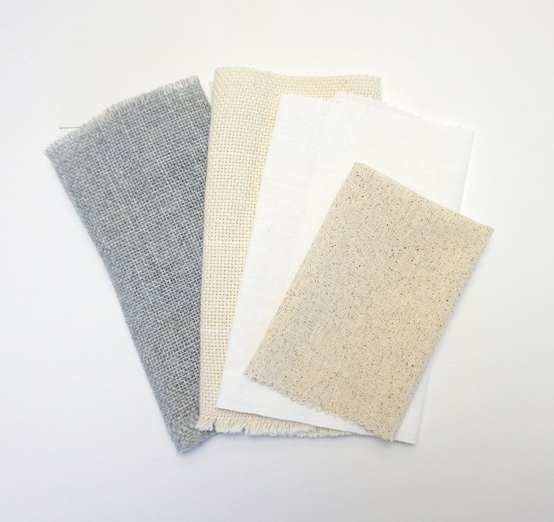 Sample Fabric Pack Punch Needle Foundation Cloth Sample Pack - Etsy