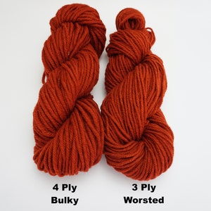 4 Ply Rug Wool Yarn Red Orange Rust, Rug Punch Needle Yarn, Rug Yarn ...