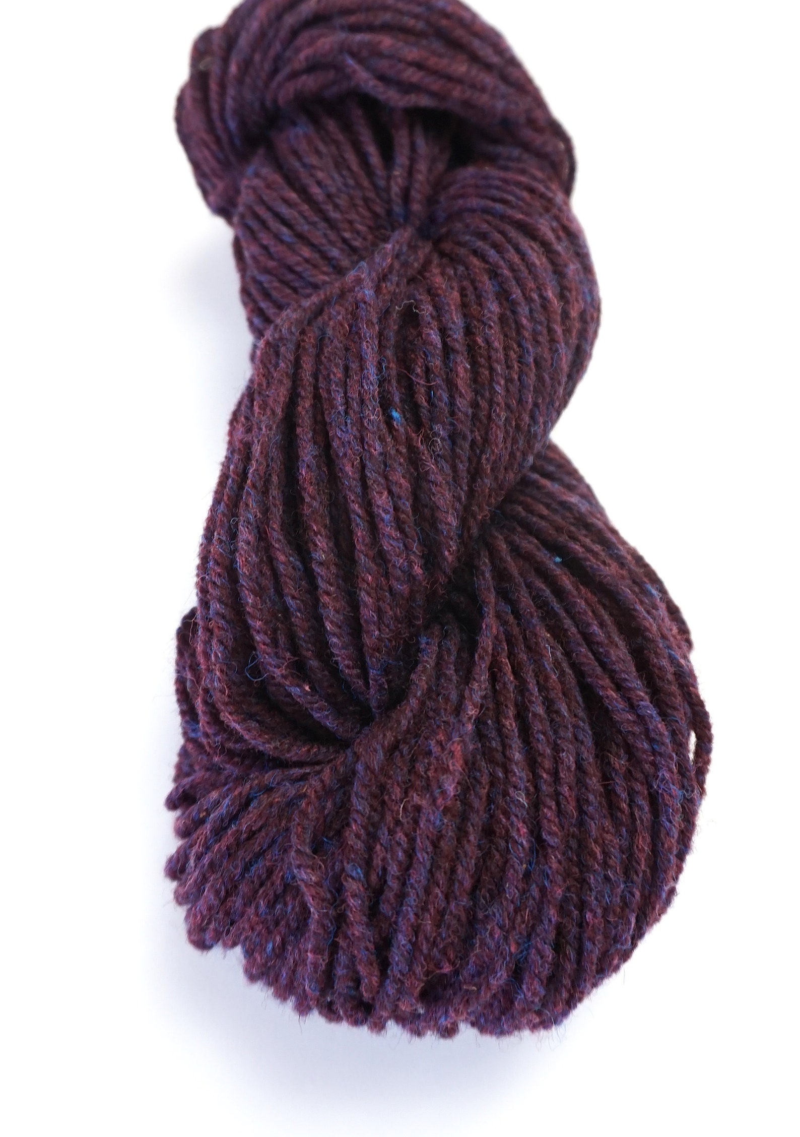 3 Ply Mulberry Maroon Heather Rug Wool Yarn, Rug Punch Needle Yarn ...