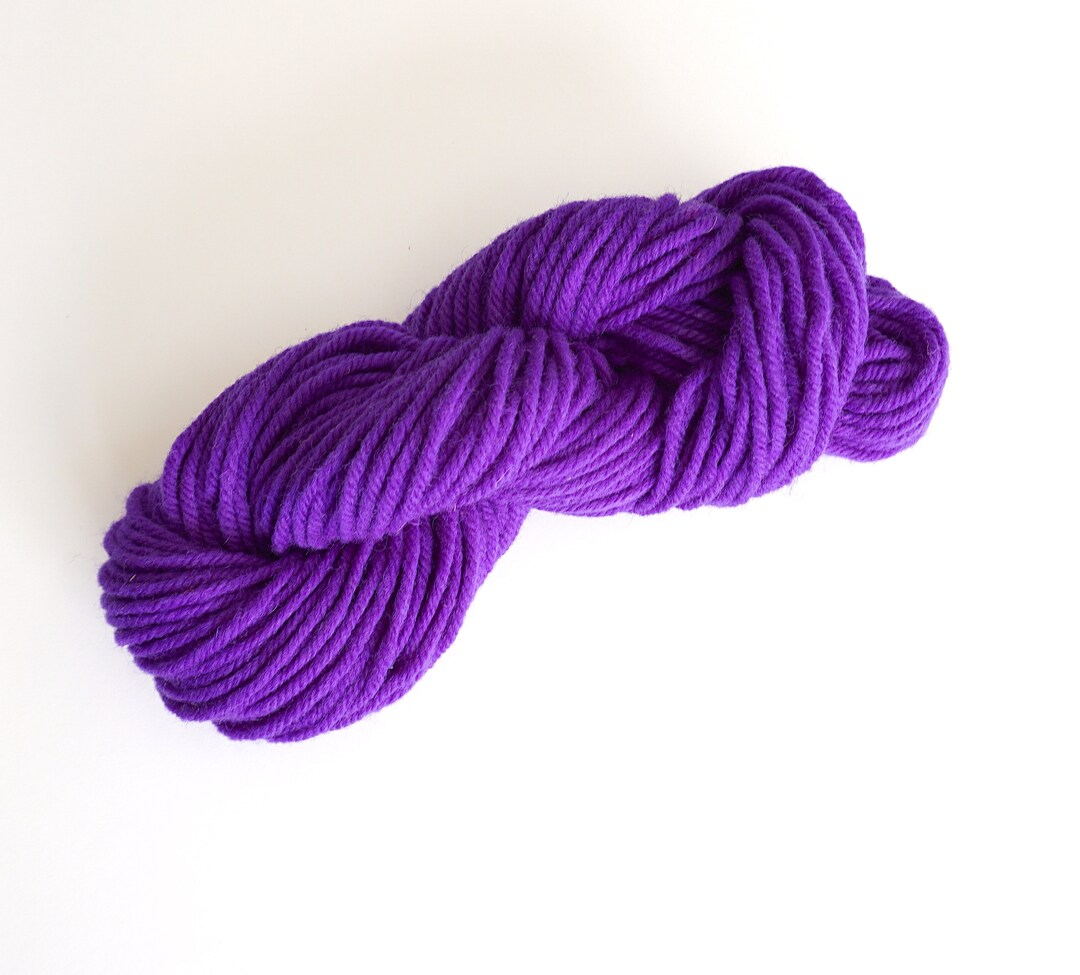 4 Ply Rug Wool Yarn Purple Violet, Rug Punch Needle Yarn, Rug Yarn ...