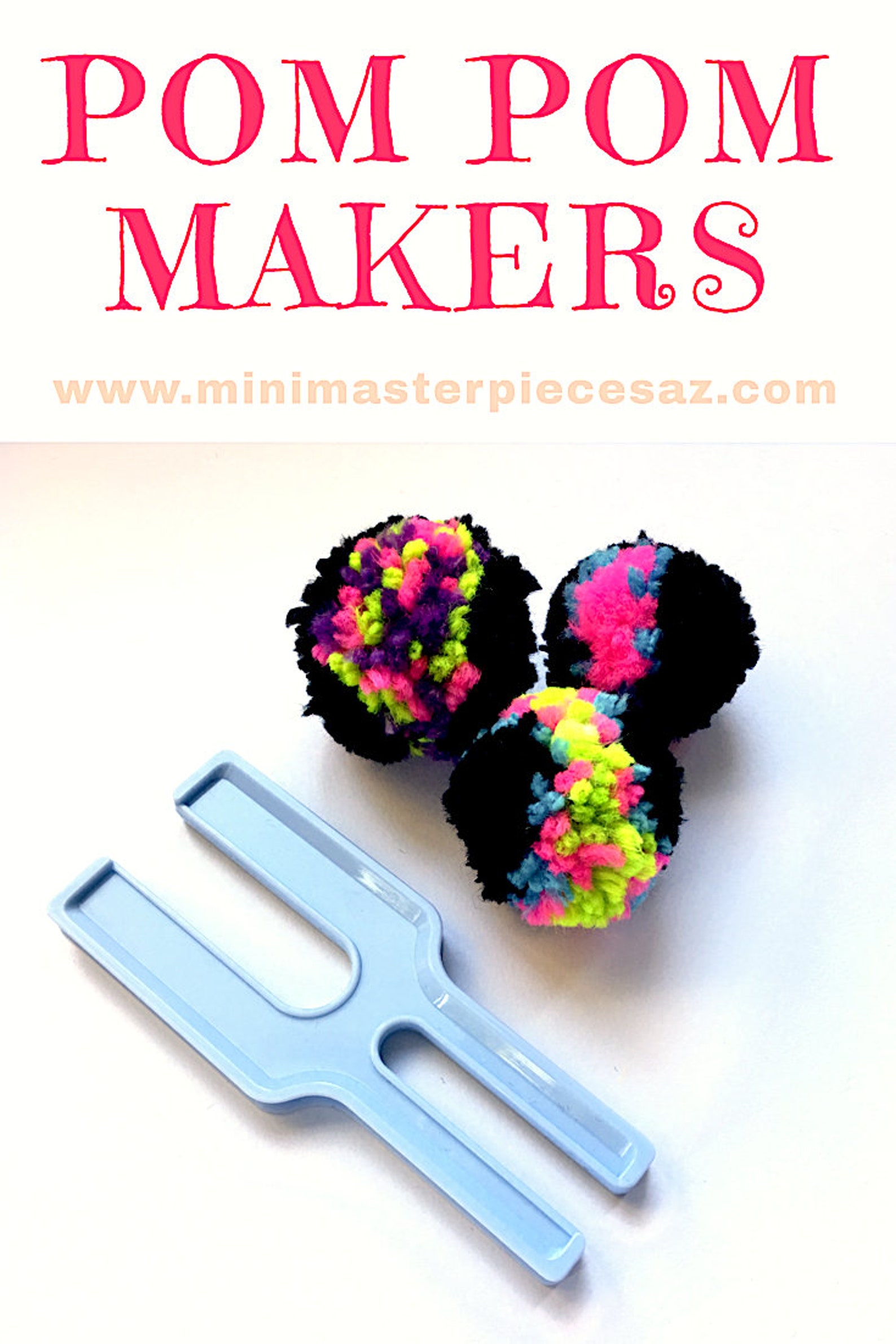 Pom Pom Maker Plastic Pom Tool - Etsy
