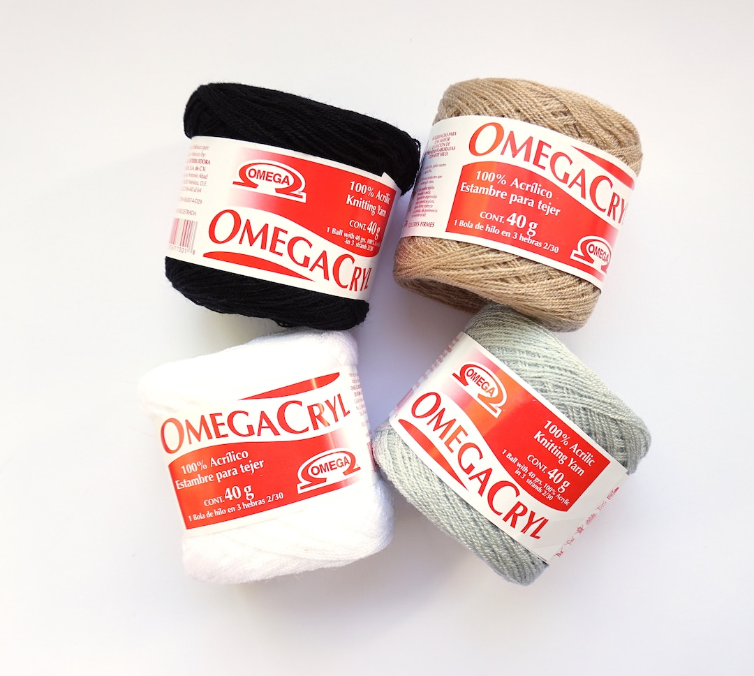 Neutral Yarn Pack, Punch Needle Yarn Pack, Omega Cryl, Acrylic Yarn ...