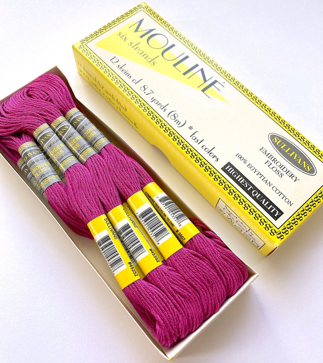 Sullivans 12 Pack Embroidery Floss - Color 45352 Light Plum Similar to ...