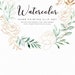 Watercolor Flower Wreath Clip Art-brisk/small Set/individual PNG Files ...