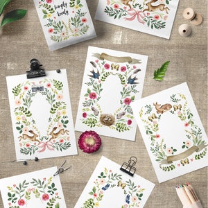 Vigorous Spring-graphic Design Set/large Set/wedding/clip Art ...