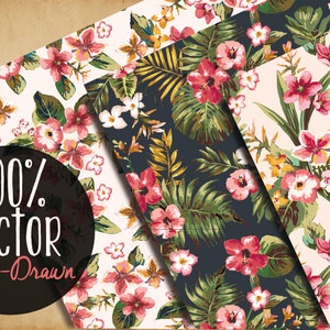 Seamless Tropical Patterns Vol.1 - Etsy