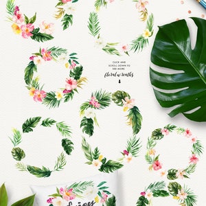 Summer Design Set-tropical/large Set/wedding/clip Art Collection ...