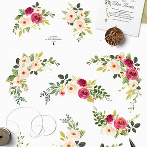 Vigorous Spring-graphic Design Set/large Set/wedding/clip Art ...
