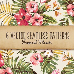 Seamless Tropical Patterns Vol.1 - Etsy