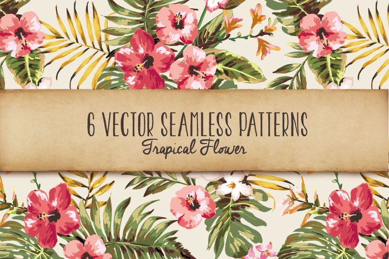 Seamless Tropical Patterns Vol.1 - Etsy