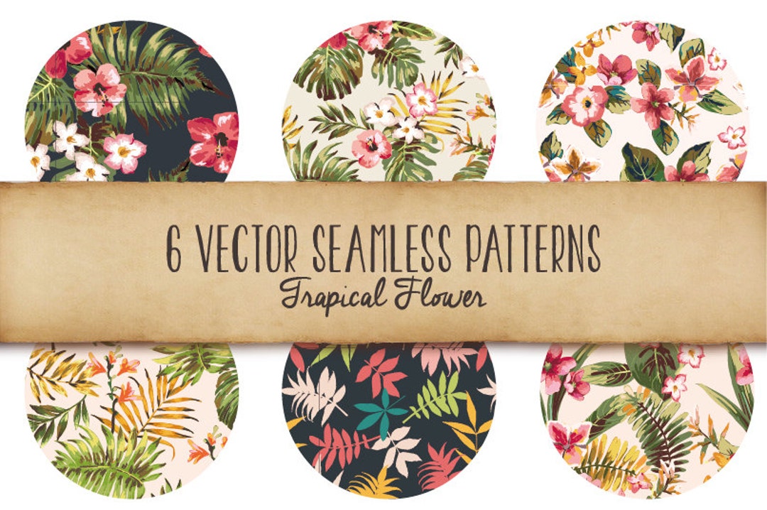 Seamless Tropical Patterns Vol.1 - Etsy
