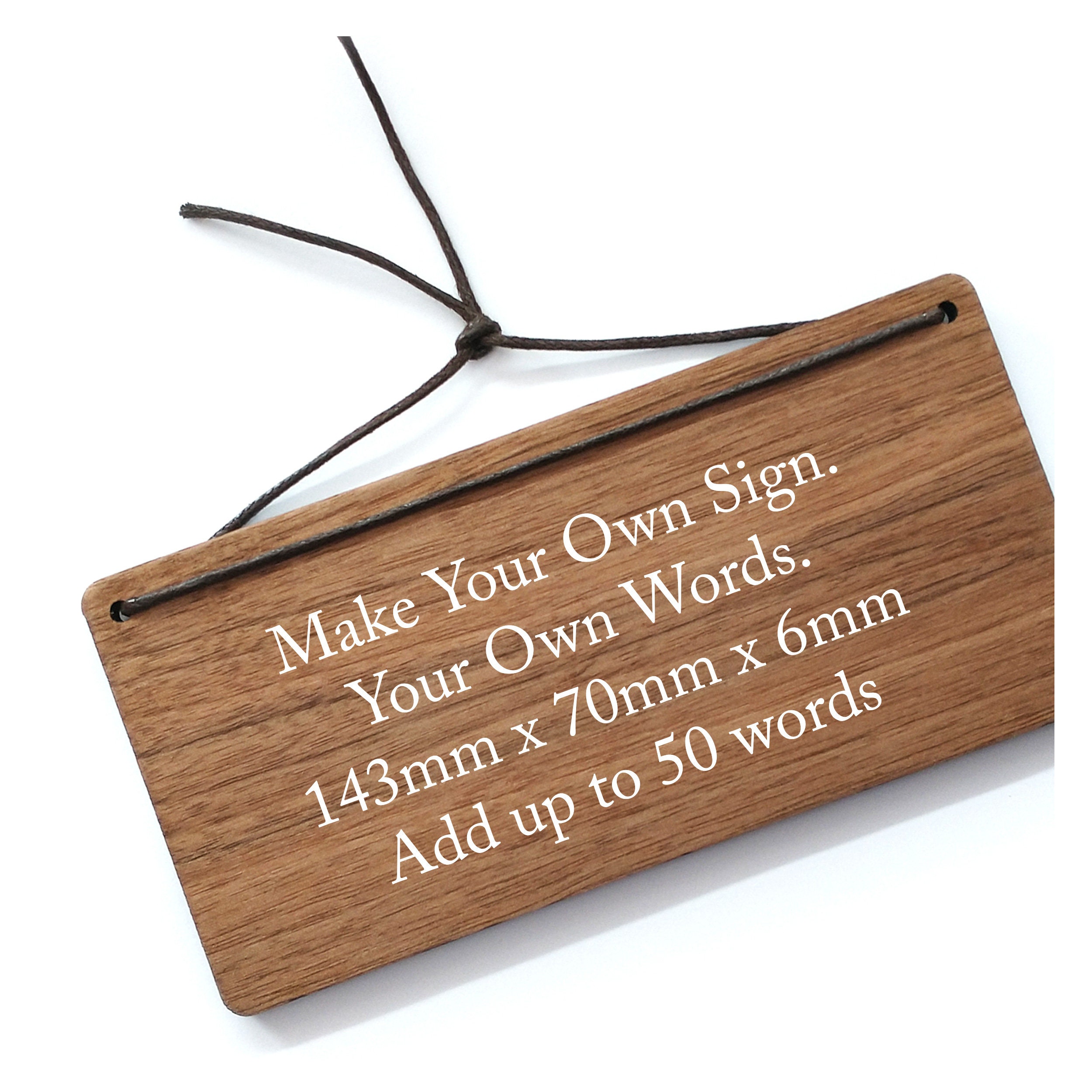 Personalised Shabby Wooden Rectangle Sign Custom Bespoke Made - Etsy UK