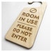 Room in Use Please Do Not Enter Door Sign Wooden Hanging Door Knob Sign ...