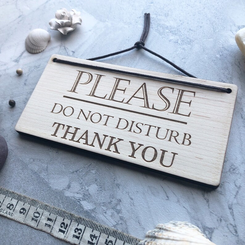 Please Do Not Disturb Door Sign Nice Polite Way of Asking - Etsy