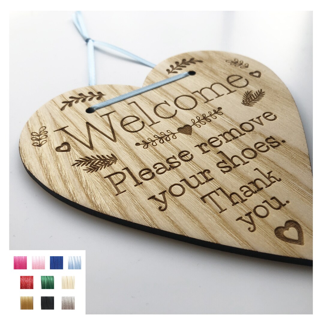 Welcome, Please Take off Your Shoes Sign - Nice Way of Asking Visitors ...