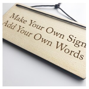 Personalised Shabby Wooden Rectangle Sign Custom Bespoke Made Wall Door ...