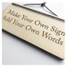 Personalised Shabby Wooden Rectangle Sign Custom Bespoke Made Wall Door ...