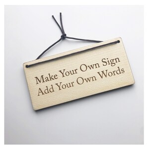 Personalised Shabby Wooden Rectangle Sign Custom Bespoke Made - Etsy UK