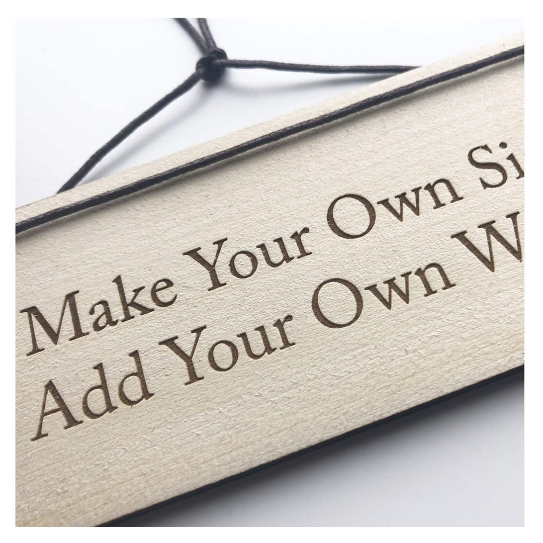 Personalised Shabby Wooden Rectangle Sign Custom Bespoke Made Wall Door ...