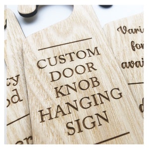 Made to Measure Do Not Disturb Hanging Door Knob Sign Home Office Hotel ...