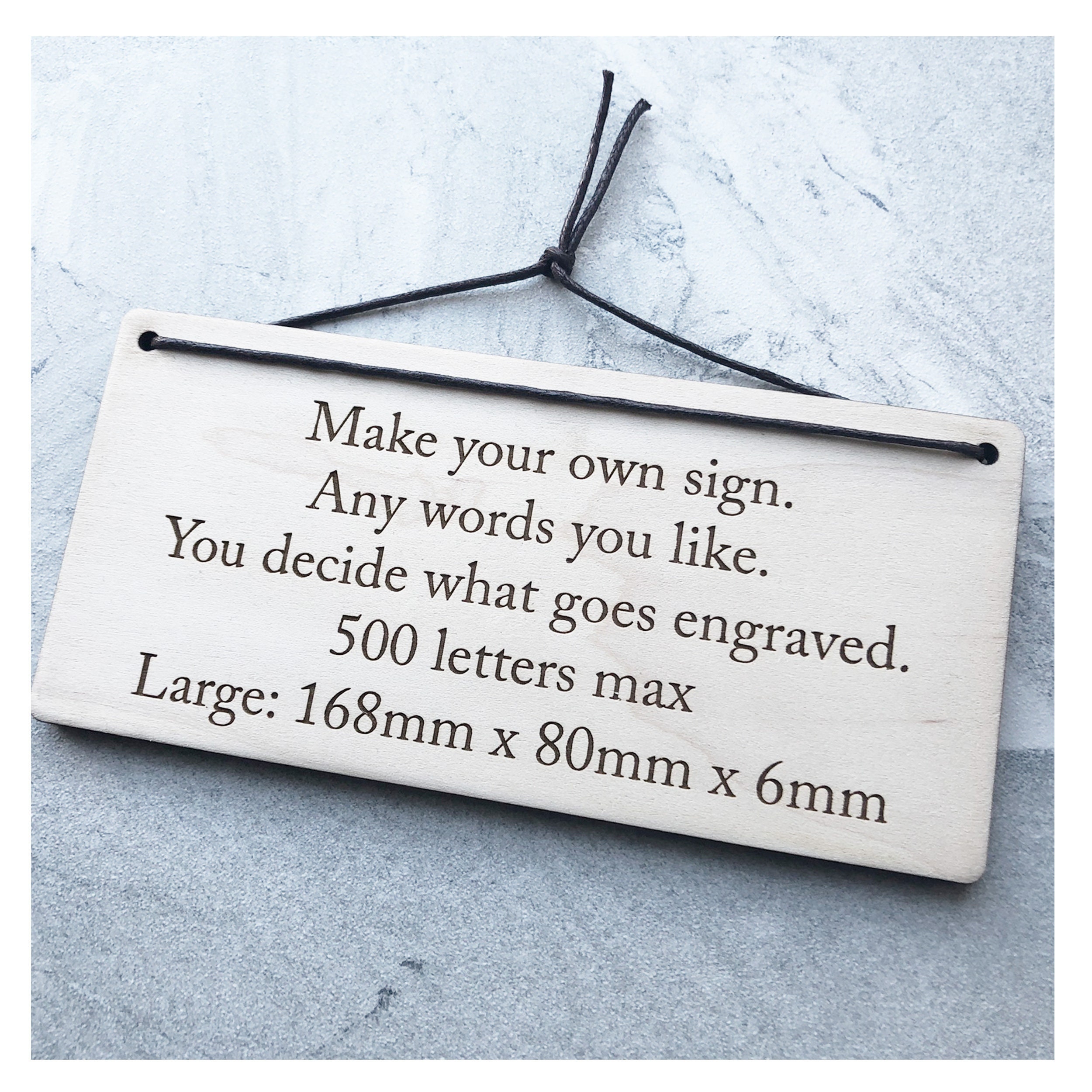 Personalised Shabby Wooden Rectangle Sign Custom Bespoke Made - Etsy UK