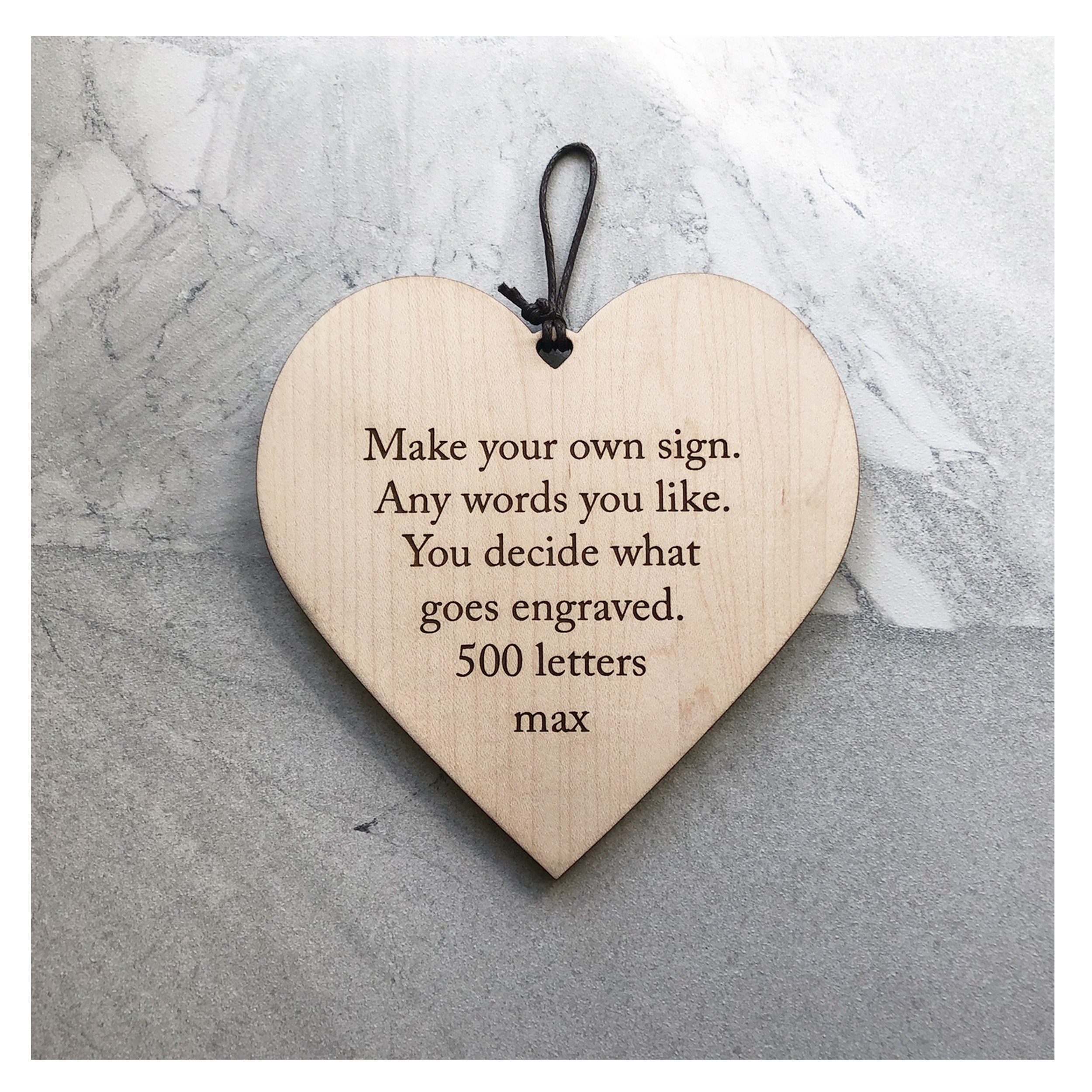 Personalised Shabby Wooden Heart Sign Custom Bespoke Made Wall - Etsy