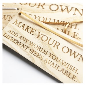 Personalised Shabby Wooden Rectangle Sign Custom Bespoke Made Wall Door ...