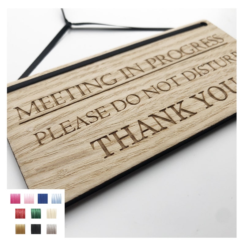 Meeting in Progress Sign - Etsy