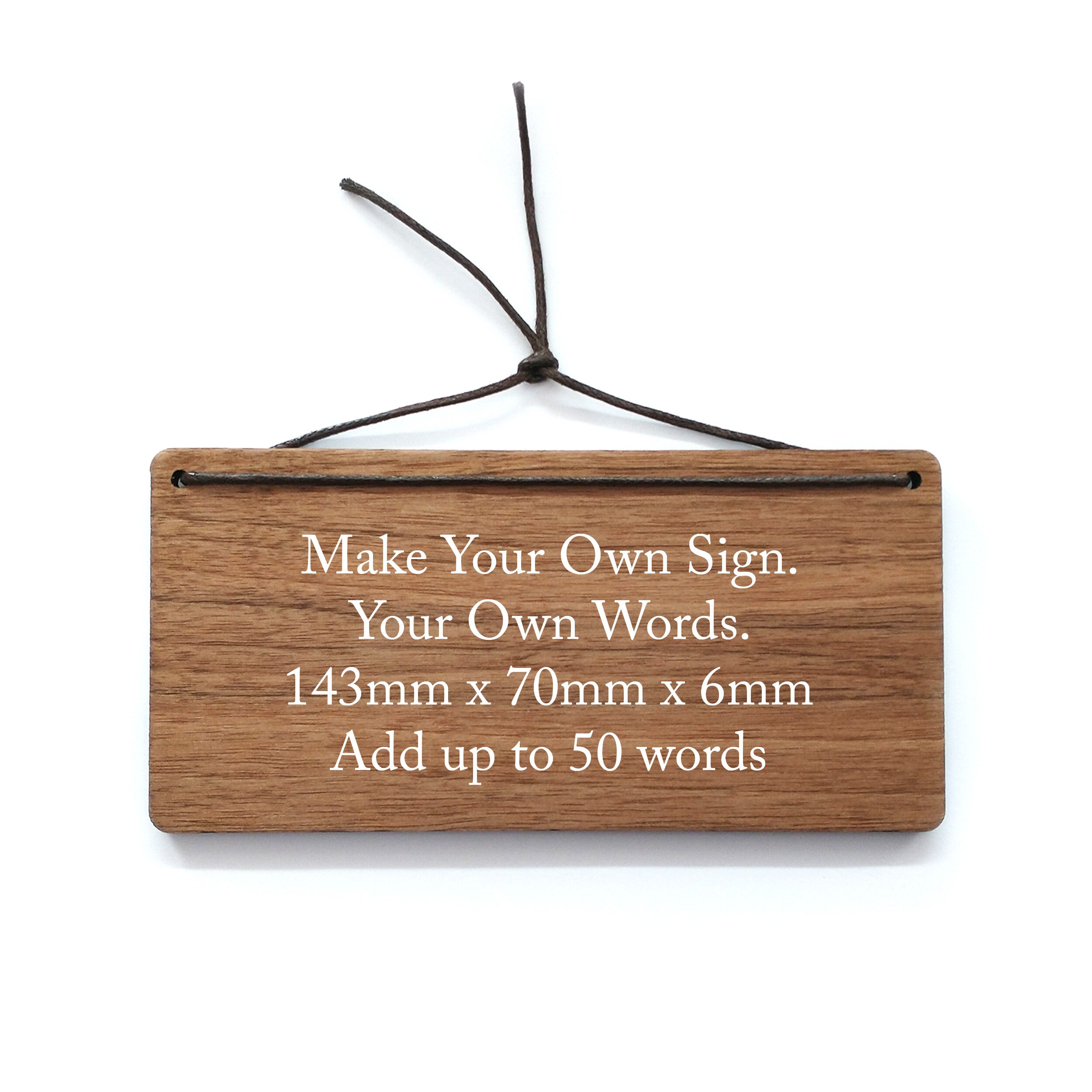 Personalised Shabby Wooden Rectangle Sign Custom Bespoke Made - Etsy UK