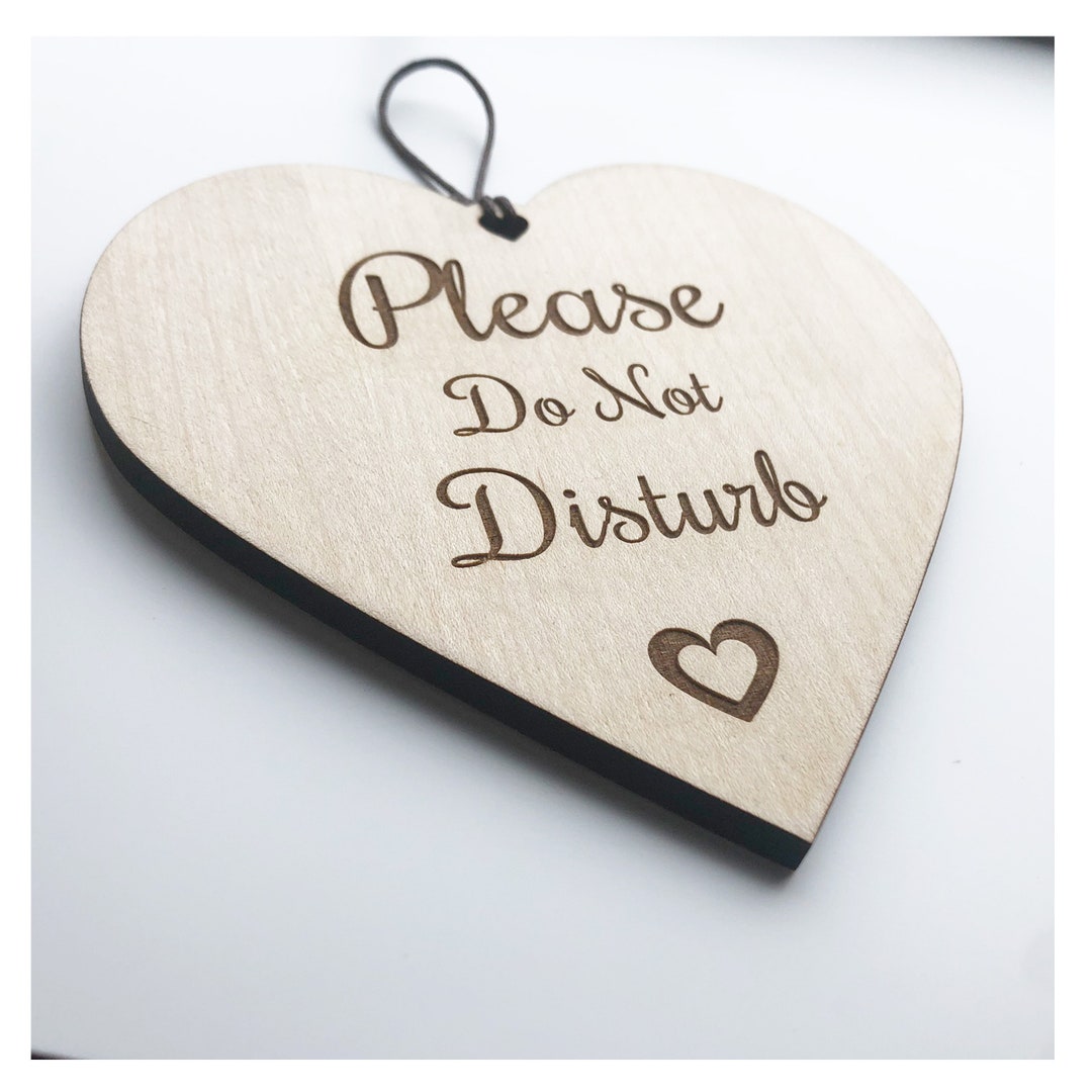 Please Do Not Disturb Door Sign Nice Polite Way of Asking - Etsy
