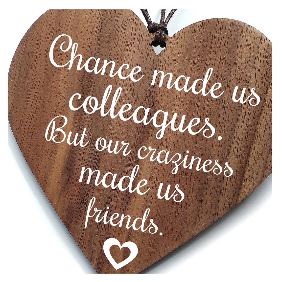 Chance Made Us Crazy Colleagues Heart Work Friend Plaque | Etsy