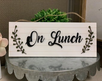 Lunch break sign | Etsy