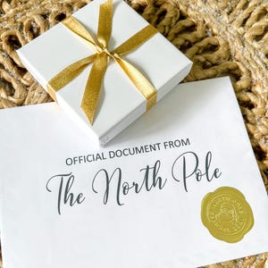 Nice List Gold Medal With Official Nice List Letter From Santa - Etsy