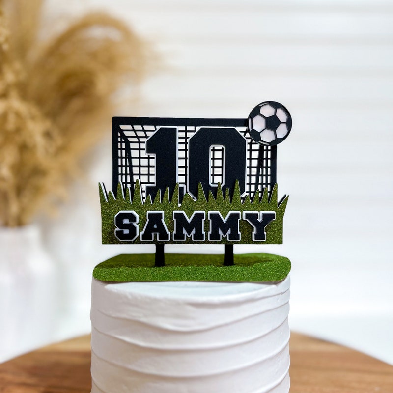 Soccer Cake Topper - Etsy