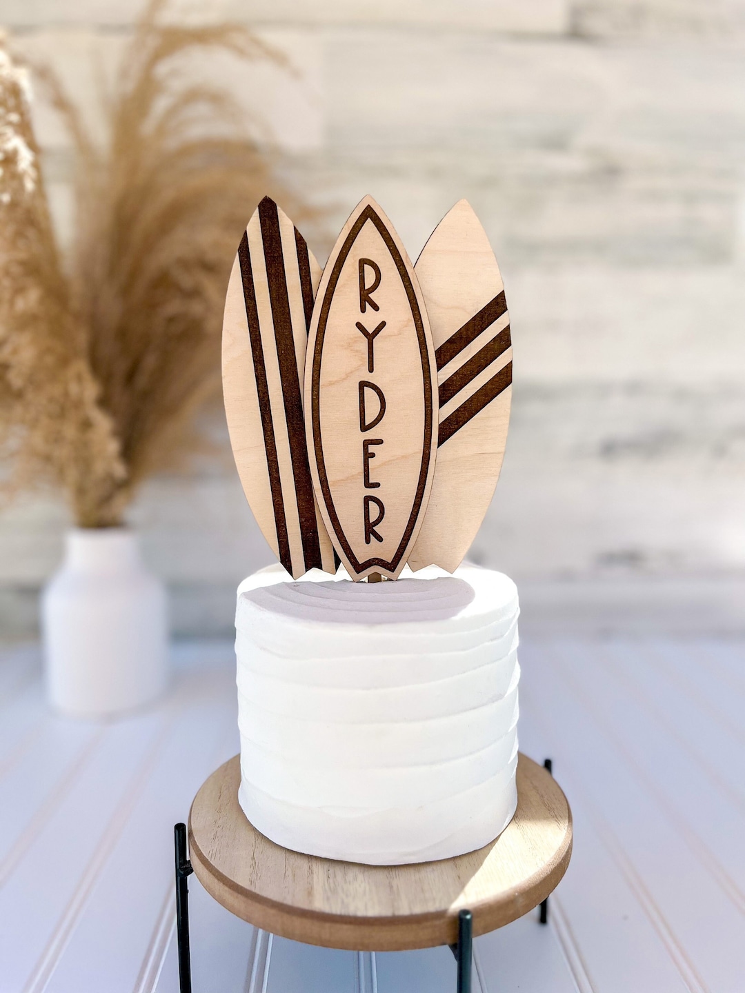 Surfboard Cake Topper; Surf Birthday; Custom Surfboard Cake Topper ...