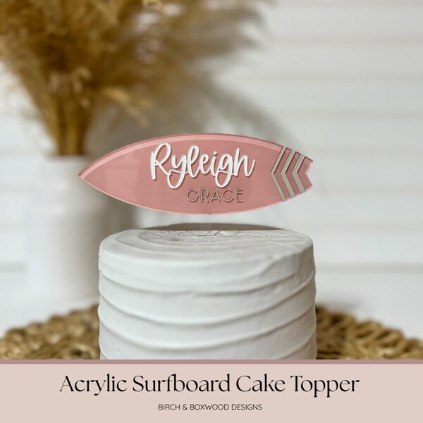 Blush Cake Topper - Etsy