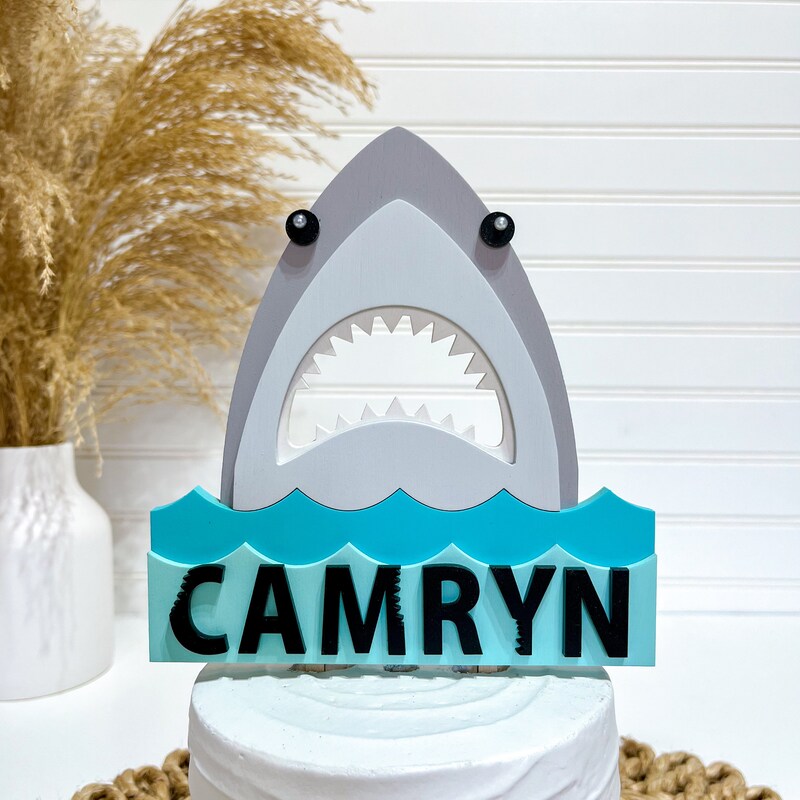 Shark Cake Topper - Etsy