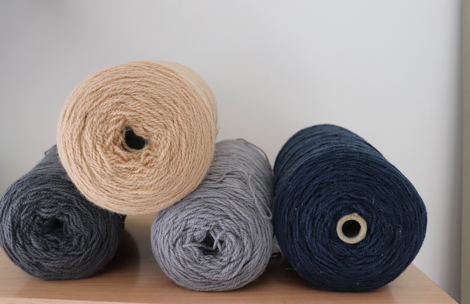 Your Choice: Supply Large Spool of Wool Blend Yarn Gray - Etsy