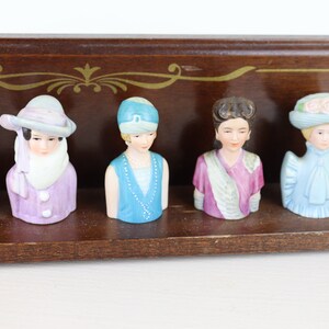 Vintage Avon Thimbles - Ladies of Fashion Thimbles With Holder - Etsy