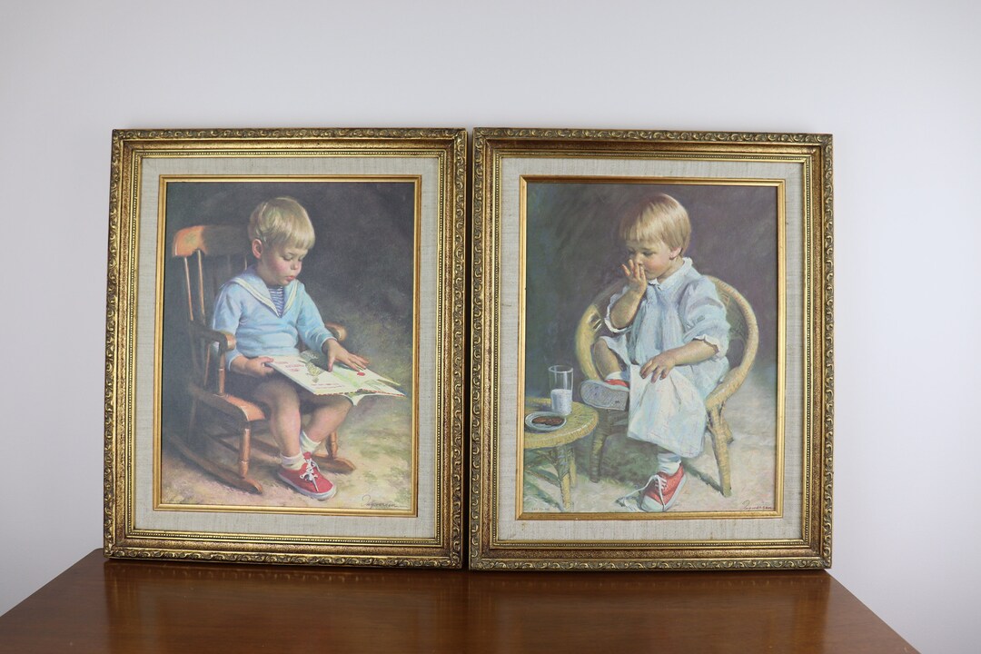 Vintage Gretchen & Gary Art - Set of 2 - Wall Art - Wall Hangings - Etsy