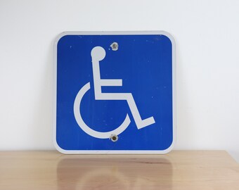 Metal Handicap Sign - Etsy
