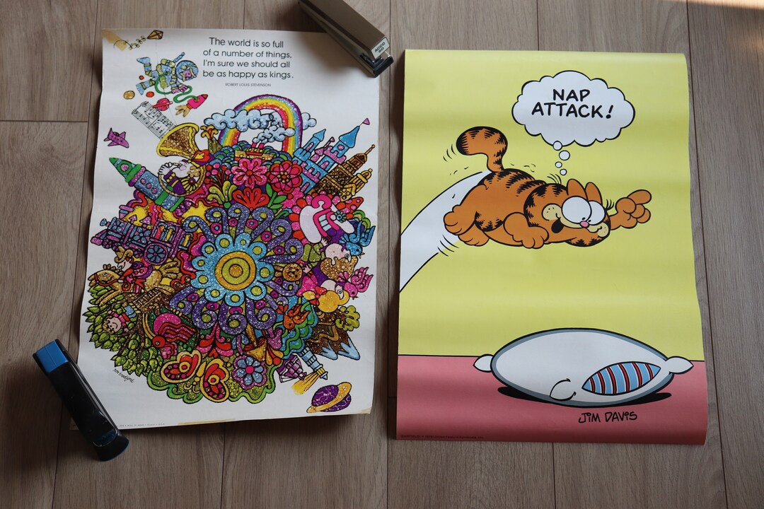 YOUR CHOICE: Vintage Garfield Nap Attack or Robert Louis Stevenson ...