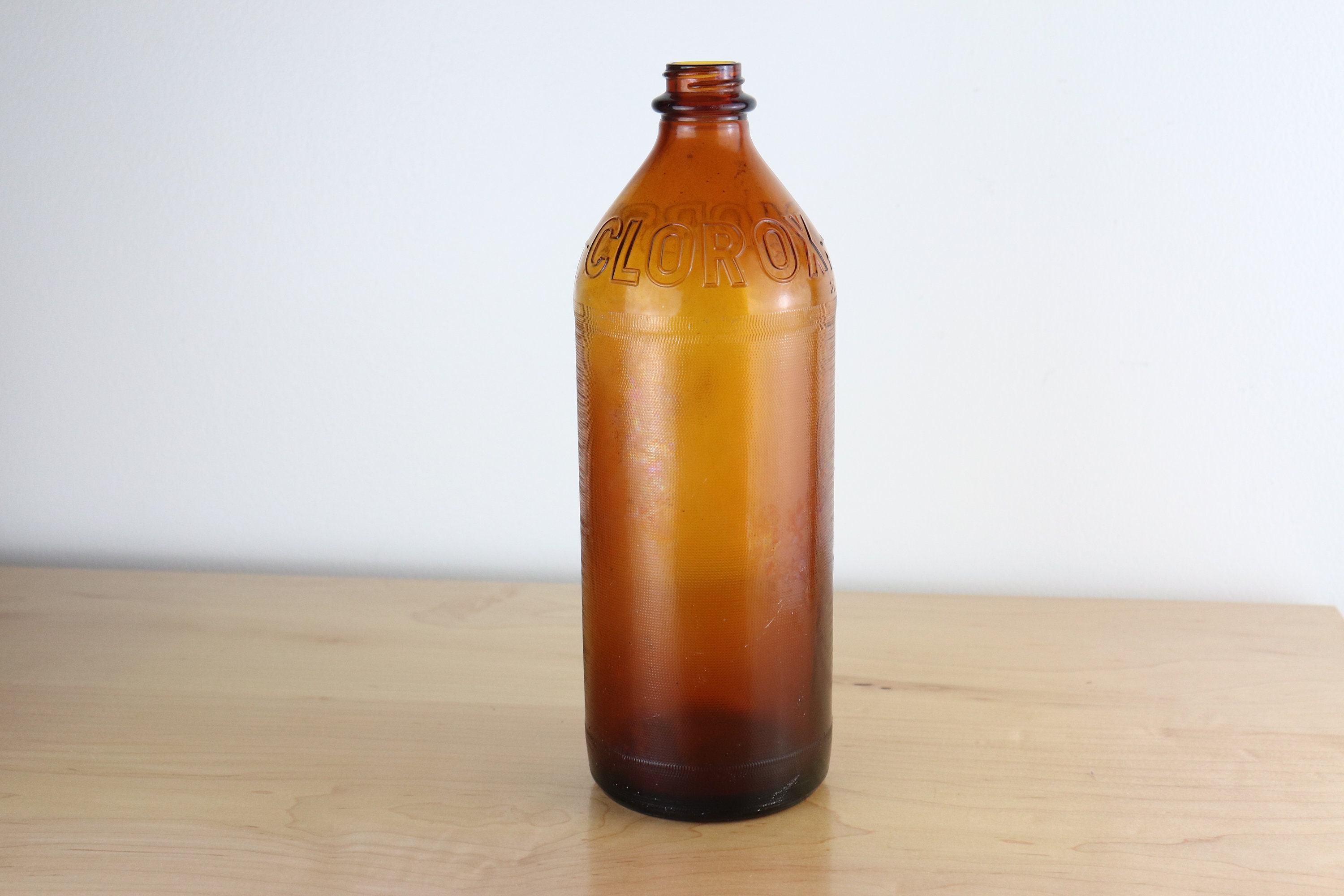 Vintage Brown/amber Clorox Bottle - Etsy