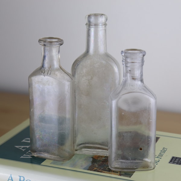 Vintage Small Glass Bottle - Etsy