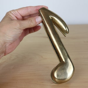 Vintage Brass Musical Note Door Knocker - Etsy