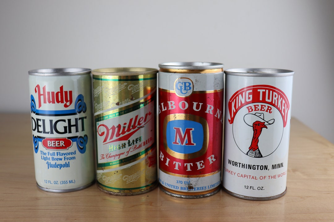 Vintage Beer Cans - 4 Cans - Etsy